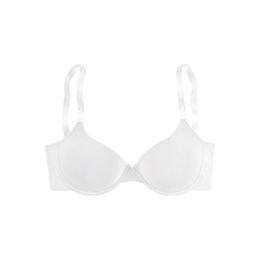 Lascana Schalen-BH ', T-Shirt-BH, B&uuml;gel-BH, Ela - perfect basic' wei&szlig; Gr. 70D. Mit Schleife. Mit B&uuml;gel