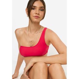 LSCN BY LASCANA Bustier-Bikini-Top 'Gina' pink Gr. 40 Cup C/D. Ohne B&uuml;gel. Nachhaltig.