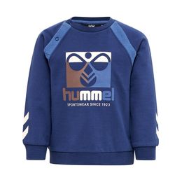 Hummel Sweatshirt Jungen Gr&ouml;&szlig;e 80 nachtblau / hellblau / braun / wei&szlig;