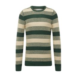 Blend Pullover Herren Gr&ouml;&szlig;e L beige / dunkelgr&uuml;n