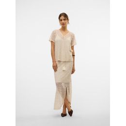 V&eacute;ro Moda VERO MODA Bluse 'VMDYLIE' Damen Gr&ouml;&szlig;e XL hellbeige