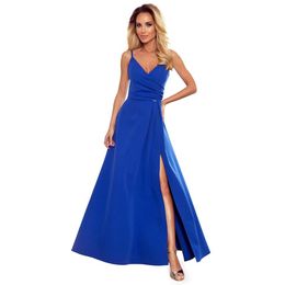 numoco Abendkleid 'Maxikleid Chiara' Damen Gr&ouml;&szlig;e 40 blau Winterkleid
