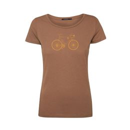 Greenbomb T-Shirt 'Bike Classic' Damen Gr&ouml;&szlig;e S braun / orange