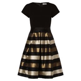 Marie Lund Kleid Damen Gr&ouml;&szlig;e 40 gold / schwarz / perlwei&szlig;