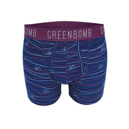 Greenbomb Boxer shorts 'Bike Lanes' male Blue size L