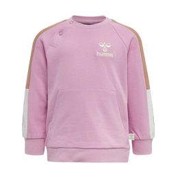 Hummel Sportsweatshirt 'Anju' M&auml;dchen Gr&ouml;&szlig;e 98 beige / mauve / wei&szlig;