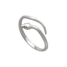 Gemshine Ring 'SCHLANGE' Damen Gr&ouml;&szlig;e 50/60 silber