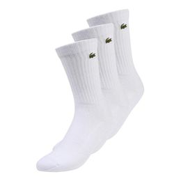Lacoste Sportsocken Herren Gr&ouml;&szlig;e 43/46 hellgr&uuml;n / karminrot / wei&szlig;