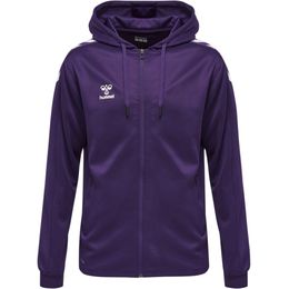 Hummel Athletic Zip-Up Hoodie 'Core XK' male Purple size L