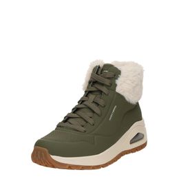 Skechers Schn&uuml;rstiefelette 'Uno Rugged - Fall Air' Damen Gr&ouml;&szlig;e 39.5 creme / oliv Winterschuhe