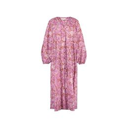 Fabienne Chapot Kleid Damen Gr&ouml;&szlig;e 40 pink / feuerrot / wei&szlig; Winterkleid