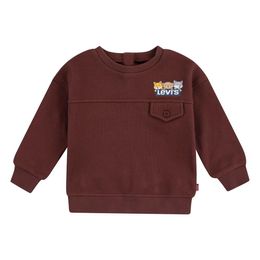 Levi's Kids Sweatshirt Jungen Gr&ouml;&szlig;e 74 dunkelbraun