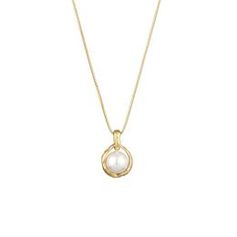 Elli Premium Kette Damen Gr&ouml;&szlig;e 50 gold / wei&szlig;