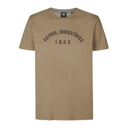 PETROL INDUSTRIES T-Shirt 'Baranof' Herren Gr&ouml;&szlig;e L brokat / schwarz
