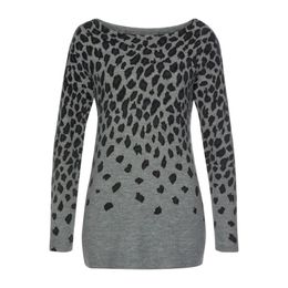 Lascana Pullover Damen Gr&ouml;&szlig;e L basaltgrau / graumeliert