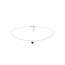 Elli Choker 'Herz' Damen Gr&ouml;&szlig;e 36 silber
