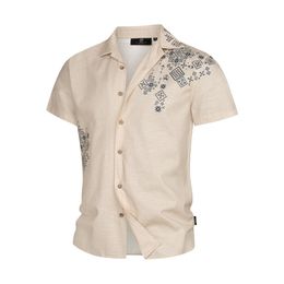 INDICODE Jeans Button Up Shirt 'Cotta' male Beige size M