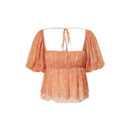 Free People Bluse 'PENELOPE' Damen Gr&ouml;&szlig;e XL pastellgr&uuml;n / orange / dunkelorange