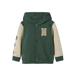 name it Sweatjacke 'NMMNYREE' Jungen Gr&ouml;&szlig;e 104 ecru / tanne / schwarz