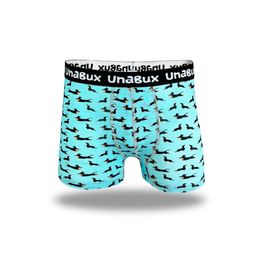 Unabux Boxer shorts ' BLACK WHITE RABBIT ' male Blue size L