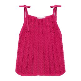 Mango Stricktop 'CANARIO' Damen Gr&ouml;&szlig;e XXL neonpink