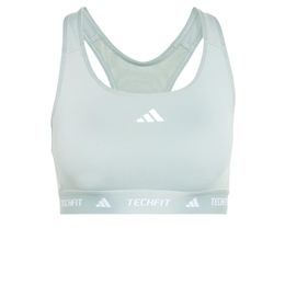 adidas Performance Sport-BH 'TECHFIT' Damen Gr&ouml;&szlig;e XXXS/XXS hellgr&uuml;n / wei&szlig;