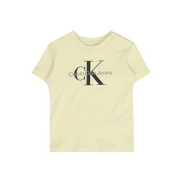 Calvin Klein Jeans T-Shirt Jungen Gr&ouml;&szlig;e 104 pastellgelb / grau / schwarz