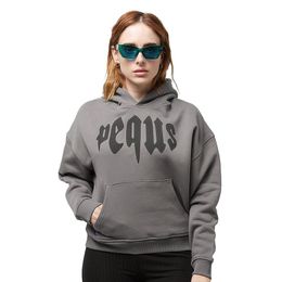 PEQUS Sweatshirt 'Cropped Mythic' female Grey size M