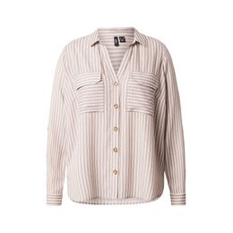 Vero Moda Curve Blouse 'VMBumpy' female size XXXL Taupe / White