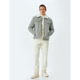 KOTON Between-Season Jacket male Grey size XXXS