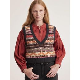 Odd Molly Knitted Vest ' Jean ' female Brown size XL