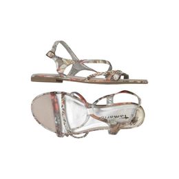 Tamaris Sandalen Damen Gr&ouml;&szlig;e 38 Second Hand silber