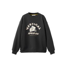 Mango Kids Sweatshirt 'ECHEESE' Jungen Gr&ouml;&szlig;e 152 gelb / grau / anthrazit / greige