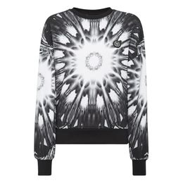 Plein Sport Sweatshirt 'Optical Flower' female Black size 4XL