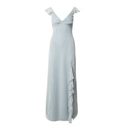 MAYA DELUXE Kleid 'Georgette' Damen Gr&ouml;&szlig;e 40 himmelblau / silber Sommerkleid