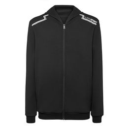 Plein Sport Sweatjacke Herren Gr&ouml;&szlig;e 5XL schwarz / wei&szlig;