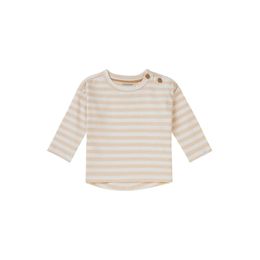 Noppies Shirt 'Bhisho' Gr&ouml;&szlig;e 62 beige / wei&szlig;