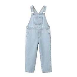 Mango Kids Latzhose 'LUCASTC' Jungen Gr&ouml;&szlig;e 86 blue denim