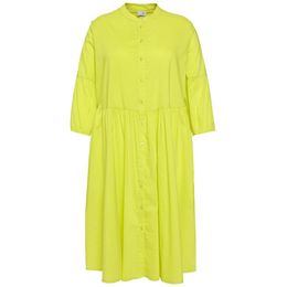 Ulla Popken Shirt Dress female Yellow size 42-44