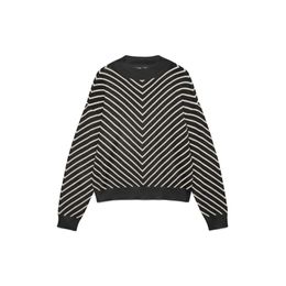 V&eacute;ro Moda Vero Moda Pullover 'VMCAPRICORN' Damen Gr&ouml;&szlig;e M schwarz / wei&szlig;