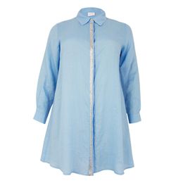 Yoek Bluse Damen Gr&ouml;&szlig;e XXL/XXXL hellblau / silber