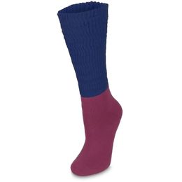 Normani Socken Damen Gr&ouml;&szlig;e 39/42 ultramarinblau / beere