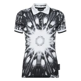 Plein Sport Shirt 'Optical Flower' female Black size XXXL