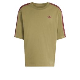 adidas originals T-Shirt 'Adicolor' Herren Gr&ouml;&szlig;e XXXL oliv / cranberry
