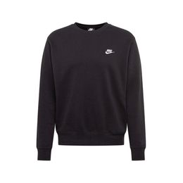 Nike Sportswear Sweatshirt 'Club Fleece' Herren Gr&ouml;&szlig;e S schwarz / wei&szlig;