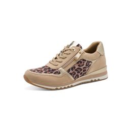 Marco Tozzi Sneaker Damen Gr&ouml;&szlig;e 39 beige / braun / gold / schwarz Sommerschuhe