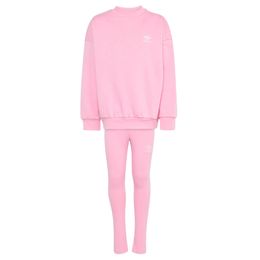 adidas originals Sweatsuit 'OVERSIZED CREW LEGGINGS' girl size 122 Rose / White