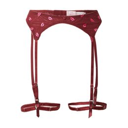 Hunkem&ouml;ller Hunkem&ouml;ller Strumpfhalter Damen Gr&ouml;&szlig;e M rosa / dunkelrot