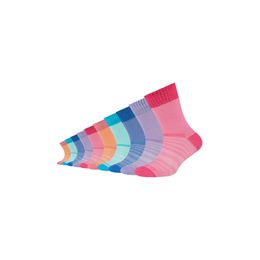 Camano Socken M&auml;dchen Gr&ouml;&szlig;e 23/26 aqua / lavendel / orange / rosa / rot