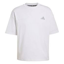 adidas Performance Funktionsshirt 'Adi365 Cheering' Herren Gr&ouml;&szlig;e XXL hellgrau / wei&szlig;